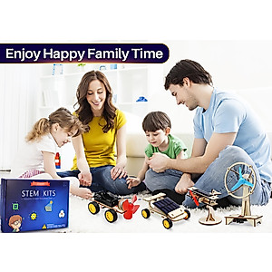 STEM Kits for Kids Ages 8-10-12-14, Stem Toys For Boys Age 8-12, Science Projects For Kids Ages 8-12, Solar Car Building Kits for Boys, Activities Engineering Kit, Gifts For 8 9 10 11 12 Year Old Boys