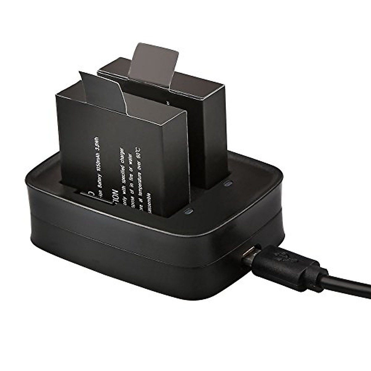 AKASO V50/ V50 Elite 2 x 1050mAh Rechargeable Action Camera Battery with USB Dual Charger