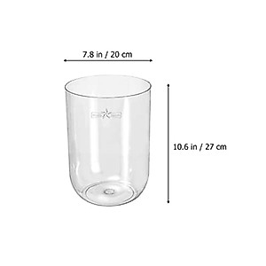 CLISPEED Trash Bin Garbage Bin Clear Small Trash Can Wastebasket Garbage Can Container Bin Ice Bucket Laundry Basket for Kitchen Bathroom Office Bedroom Living Room ৪L Trash Bin Garbage Bin
