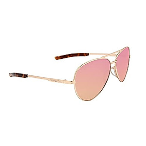 Tifosi Optics Shwae Aviator Sunglasses (Gold, Pink Mirror)