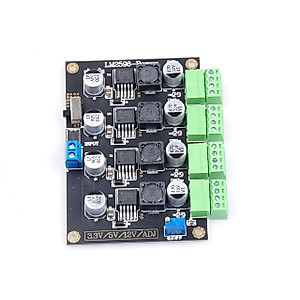 KNACRO LM2596 DC DC Converter Multi Channel 3.3V 5V 12V ADJ (Vin-1) Adjustable Output Switching Power Supply Step-Down Power Supply Module