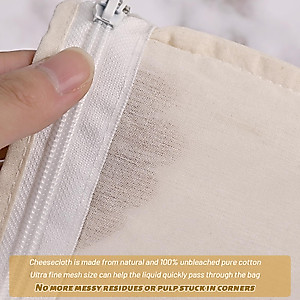 WMKGG Ultra Fine Mesh Milk Bag Strainer, 3-Pack Reusable Cheesecloth Nut Milk Bag with Stainless Steel Handle Frame for Filter NutMilk, Coffee, Milk, Butter, Juices and Fresh Cheese (Large Size)