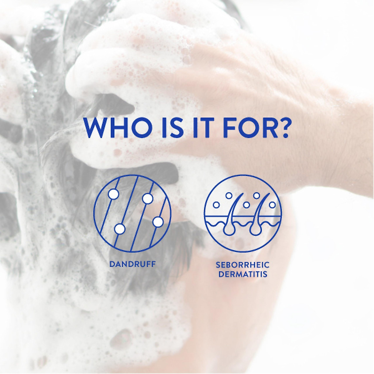 ZINCON Medicated Dandruff Shampoo, for Dry, Itchy Scalp Care & Anti-Dandruff with Immediate Soothing Relief - 8 Fl Oz