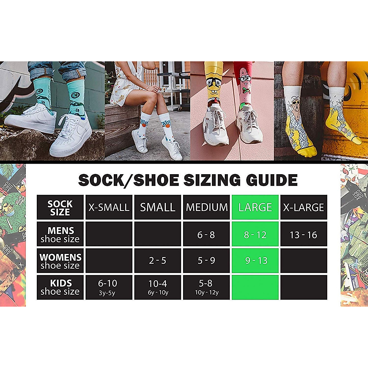 Odd Sox, Gary The Snail Nickelodeon SpongeBob Cartoon, Fun Cute Socks for Women, 5-10