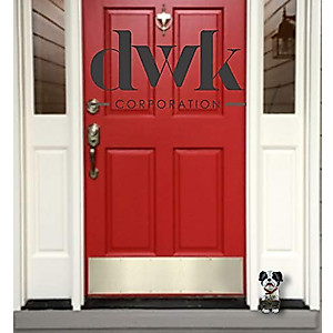 DWK Front Porch Dog Outdoor Welcome Sign Decorative Statue | Cute Dog Welcome Sign for Front Porch Standing | Decorative Garden Statues - Shih Tzu