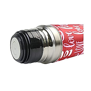 susiyo Valentine Day Drawn Love Insulated Water Bottle, 17oz Double Wall Vacuum Reusable Stainless Steel Bottle