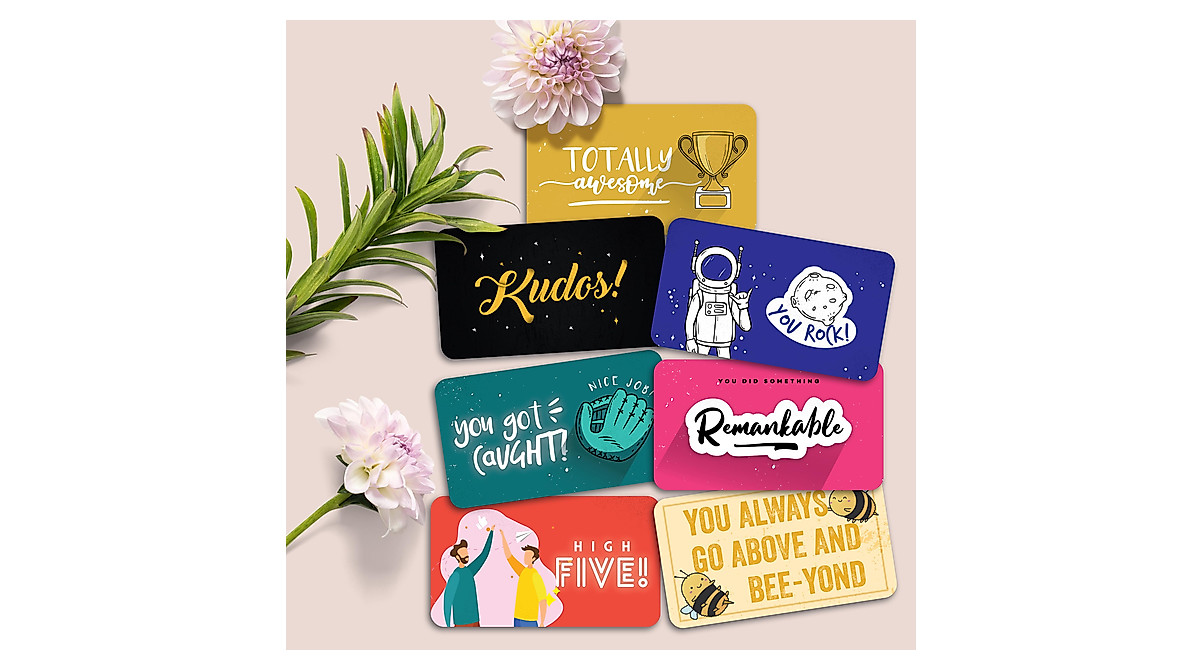 70 Kudos Cards: Appreciation, Thank You & Motivational Notes
