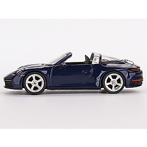 911 Targa 4S Gentian Blue Metallic Limited Edition to 3000 Pieces Worldwide 1/64 Diecast Model Car by True Scale Miniatures MGT00412