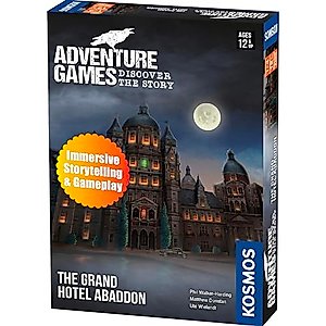 Adventure Games: The Grand Hotel Abaddon - A Kosmos Game from Thames & Kosmos | Collaborative, Replayable Storytelling Gaming Experience for 2 to 4 Players Ages 12+, Grey