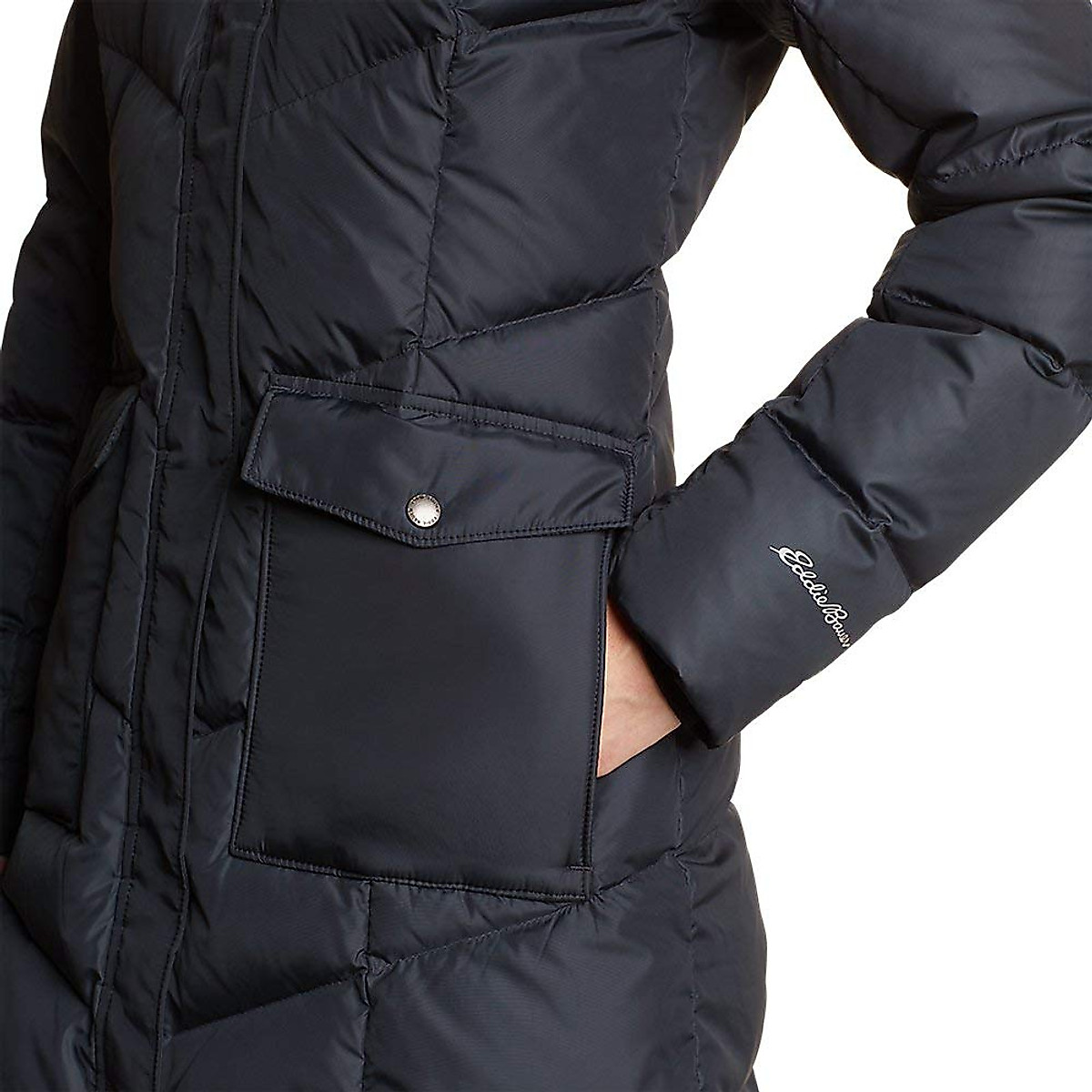 Eddie Bauer Women's Lodge Cascadian Down Parka, Black, Small