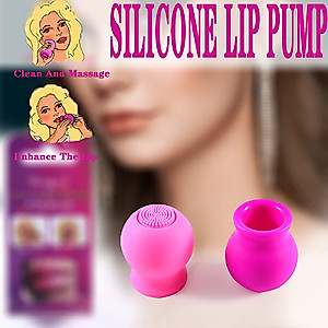 Lip Plumper Device Lip Filler Beauty Pump,New Upgrade Soft Silicone Pout Lips Enhancer Plumper Tool, Natural Pout Mouth Tool, City Lips Lip Plumper Full of charm Lip Juvalips,Soft Lip Brush Lip Pump