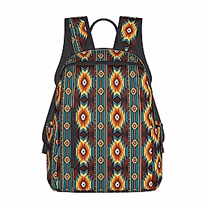 SWEET TANG Backpack Purse for Women Compatible with Ethnic Navajo Native American Southwestern Rucksack Anti-theft Handbag Travel Bag