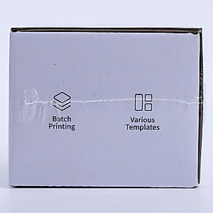 Phomemo M110 Label Makers - Portable Bluetooth Thermal Label Maker Printer for Barcode, Clothing, Jewelry, Retail, Mailing, Compatible with Android & iOS System, with 1pack 40×30mm Label, Black