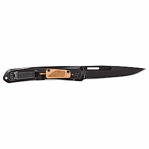 Gerber Gear Affinity Folding Pocket Knife Plain Edge D2 3.6 Inch Blade, Copper