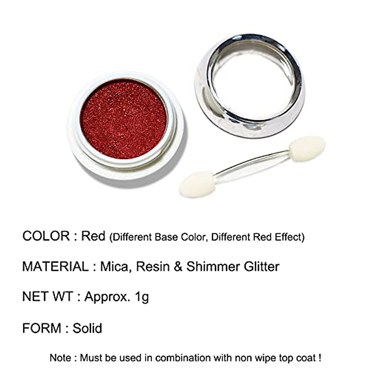 Red Chrome Nail Powder Mirror Effect Rose Gold Glitter for Metallic Nails Design Magic Pigment