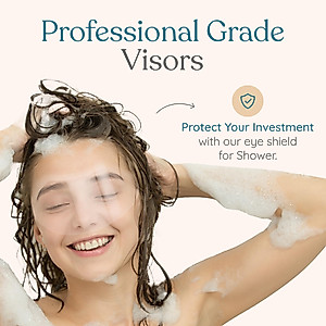 Eyelash Shield Shower Visor For Adults - 100 Eye Shields for After Surgery Shampoo, Microblading Supplies Permanent Makeup Supplies - Lash Guard - Eyelash Protector - Eye Shield After Cataract Surgery