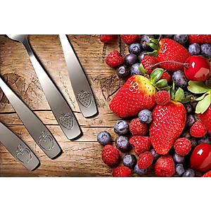 Stainless Steel Kids Silverware Set (24pc- 2 Pack of 12) - Child and Toddler Safe Flatware - Kids Utensil Set - Metal Kids Cutlery Set (Includes 12 Small Kids Spoons & Kids 12 Forks)