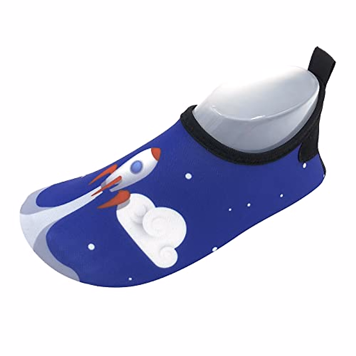 Children Thin and Breathable Swimming Shoes Water Park Cartoon Rubber Soled Beach Socks Shoes Size 4 Toddler Sneaker (Blue, 12-18 Months)