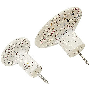 Blomus - Wall Hooks, Coat Hooks, Hooks - Ponto - Terrazzo Coloured - Set of 4