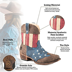 Roper Womens Flotus Boot, Brown, 8.5