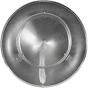 6 Inch Round Roof Cap - All Weather Chimney Cap - Galvanized Steel - Roof Top Round Vent House Exhaust Roof Cap