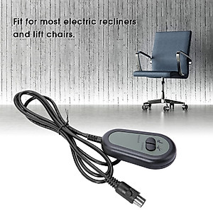 LIULDASHUN Chair Remote Control, 2 Button 5 Pin Electric Recliner Chair Sofa 2 Button Remote Control, Power Recliner Hand Switch Controller