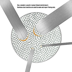 6PCS fishing net shuttle Netting Needle Shuttles Stainless Steel Fishing Net Repair Line Equipment Plastic Cast Net Mending Needle Fishing Tool fishing netting needle Accessories fishing line repair