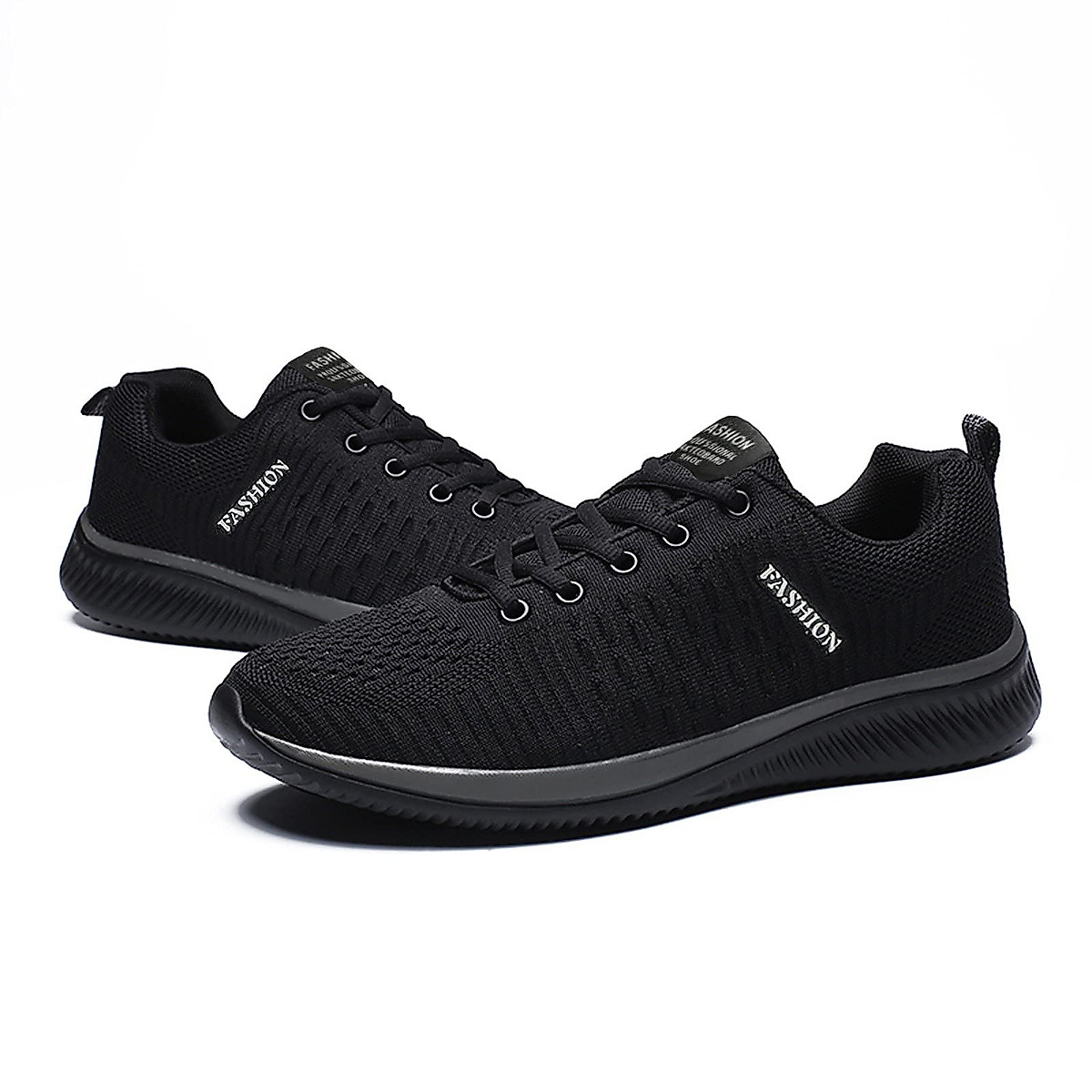 Shoes for Women Durable Non Slip Sneakers Mesh Breathable Round Toe Tennis Shoes Fashion Wide Width Work Shoes Loafers Ladies Lightweight Soft Sole Trail Running Jogging Shoes Black