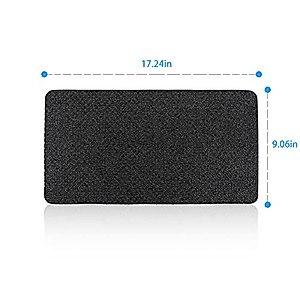 2 Pack Heat Resistant Mat for Air Fryer,Kitchen Appliance Sliders,Kitchen Countertop Protector Mat,Air Fryer Mat for Counter Heat Black
