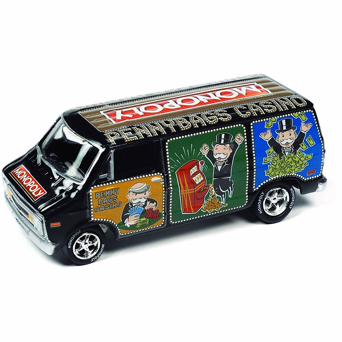 Johnny Lightning JLPC008 Pop Culture 1976 Dodge Van Monopoly