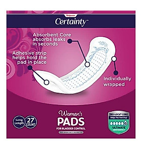 Walgreens Certainty Women's Bladder Control Pads 27.0ea