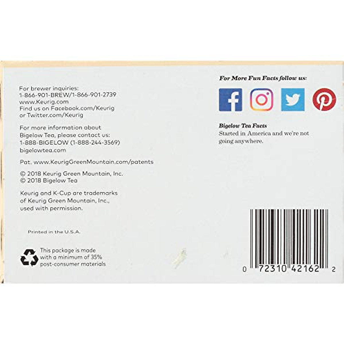 Bigelow Vanilla Chai Black Tea Keurig K-Cups, 24 Count Box (Pack of 1), Caffeinated 24 K-Cup Pods Total