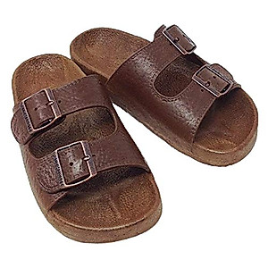 Pali Hawaii Jesus Buckle Sandal (7 D(M) US, Brown)