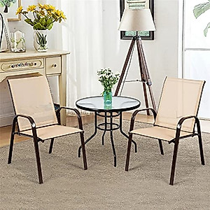 Office Chair Gaming Chair Computer Chair 2 Pieces Patio Chairs Outdoor Dining Chairs Garden Terrace Yard with armrests