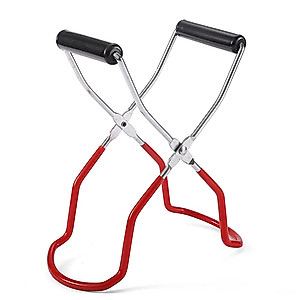 3 Piece Pieces Canning Kit Canning Jar Lifter Tongs Stainless Steel Jar Lifter with Rubber Grip Remover with Rubber Clamps Sliding Clip Lifter for Kitchen Dining Room