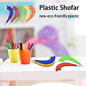 Shofar Horn for Kids | Funny Shofar for Children Acclamatory - Shofar Horn Children's Whistle Shofar Prop Create A Happy Atmosphere for Cheering Sound
