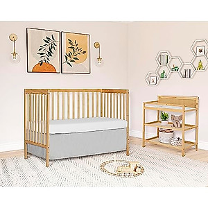 Dream On Me Synergy 5-In-1 Convertible Crib In Natural, Greenguard Gold Certified