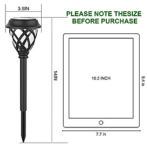Glintoper 12 Pack Solar Outdoor Pathway Lights, Solar Powered Landscape Lights, Waterproof Decorative Lighting Solar Garden Lights for Lawn Patio Yard Walkway Deck Driveway, Warm White
