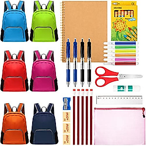 18 Sets Supplies Bulk Include 576 Pcs Supply Kits and 18 Pcs Backpacks Bulk,Supplies for Supply Set, Back to Supplies, Case of 18 Bundle Packs