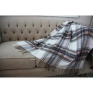 Blankets - Decorative Classic Blanket - Buffalo Plaid Throw Blanket - Comfortable and Ultra-Soft - Lightweight & Indoor Outdoor Blanket - Ideal for Living Room, Couch, Travelling Good for All Seasons