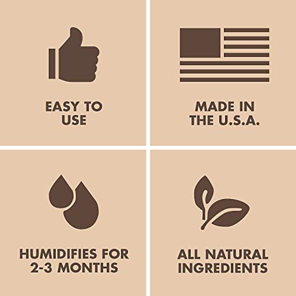 Boveda 72% RH 2-Way Humidity Control – Restores & Maintains Humidity – All In One Solution For Humidification- Patented Technology – Convenient & Versatile - 4 Count Resealable Bag