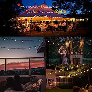 GUDDL Outdoor String Lights 75ft Patio Lights with 80 G40 Bulbs (5 Spare), Connectable Globe String Lights for Party Tents Patio Gazebo Porch Deck Bistro Backyard Balcony Pergola Decor, Black Wire…