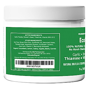 EcoFlea by ColoradoDog - all Natural Chewable Dog Treats for Flea and Tick Treatment and Prevention - 120 Count - no Chemicals, no Mess, no Collars