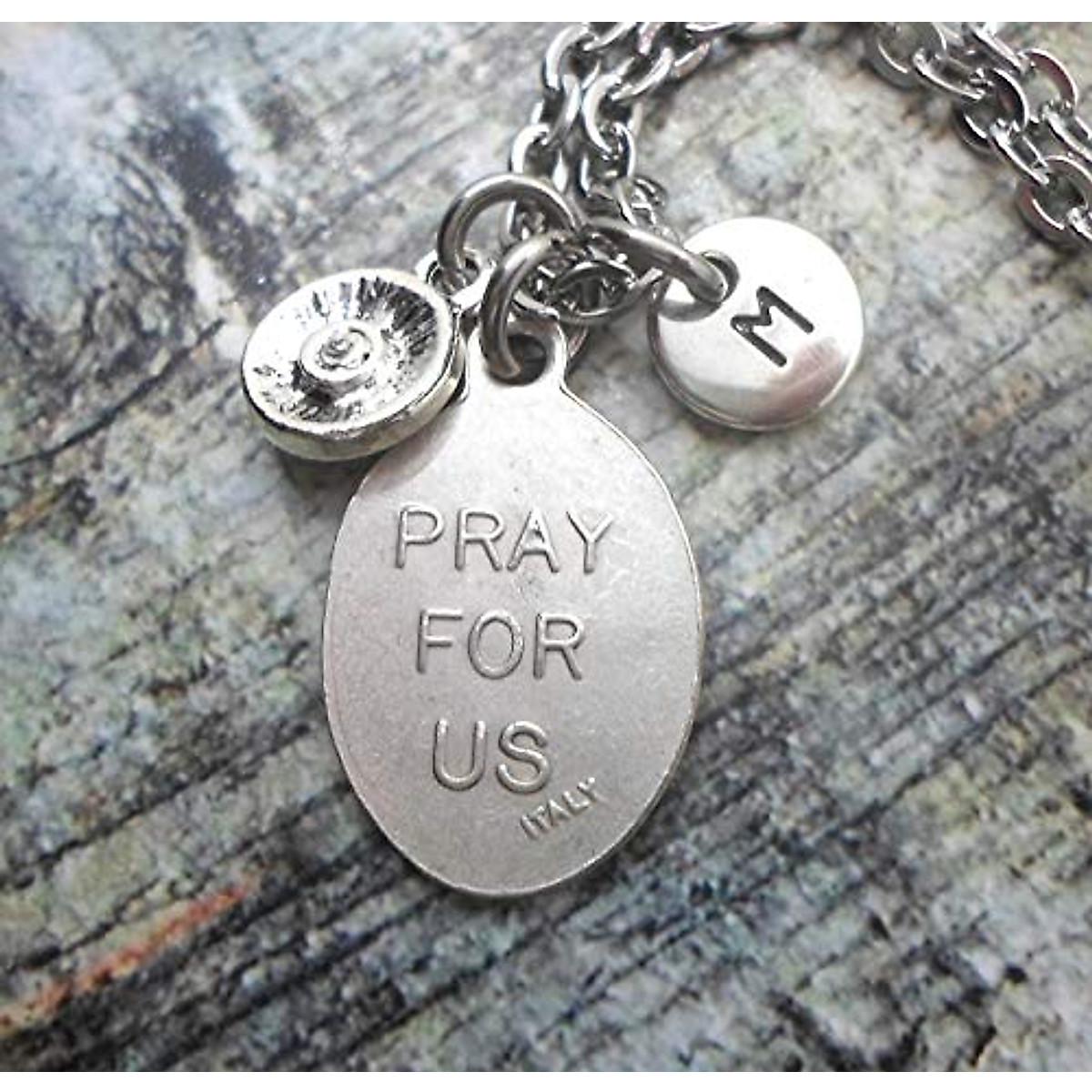 St. Elizabeth Ann Seton Necklace, Keychain or Clip, Swarovski Birthstone Crystal, Initial Charm, Patron Saint, Confirmation Gift, Catholic Jewelry