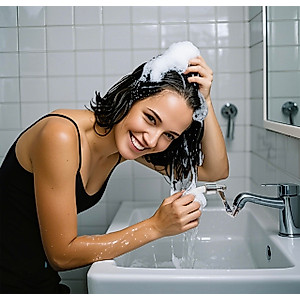 Swivel Sink Faucet Extender - for Bathroom Sink, Kitchen Sink, Toddlers, Kids, Made of Solid Copper, 2 Mode Water Outlets - Easily Extend The Reach of Your Faucet