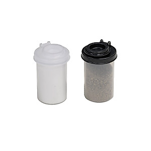 Salt and Pepper Shakers Moisture Proof, Perfect for Camping Picnic Outdoors Kitchen Lunch Boxes Travel Spice Set Clear with different color Lids Plastic Airtight Spice Jar Dispenser (2, Small)