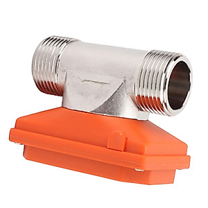 Water Flowmeter, High Accuracy ±2% Digital Meter Alkali Digital Display Water Sensor for Farmland Irrigation Fish Pond Swimming Pool, for Water