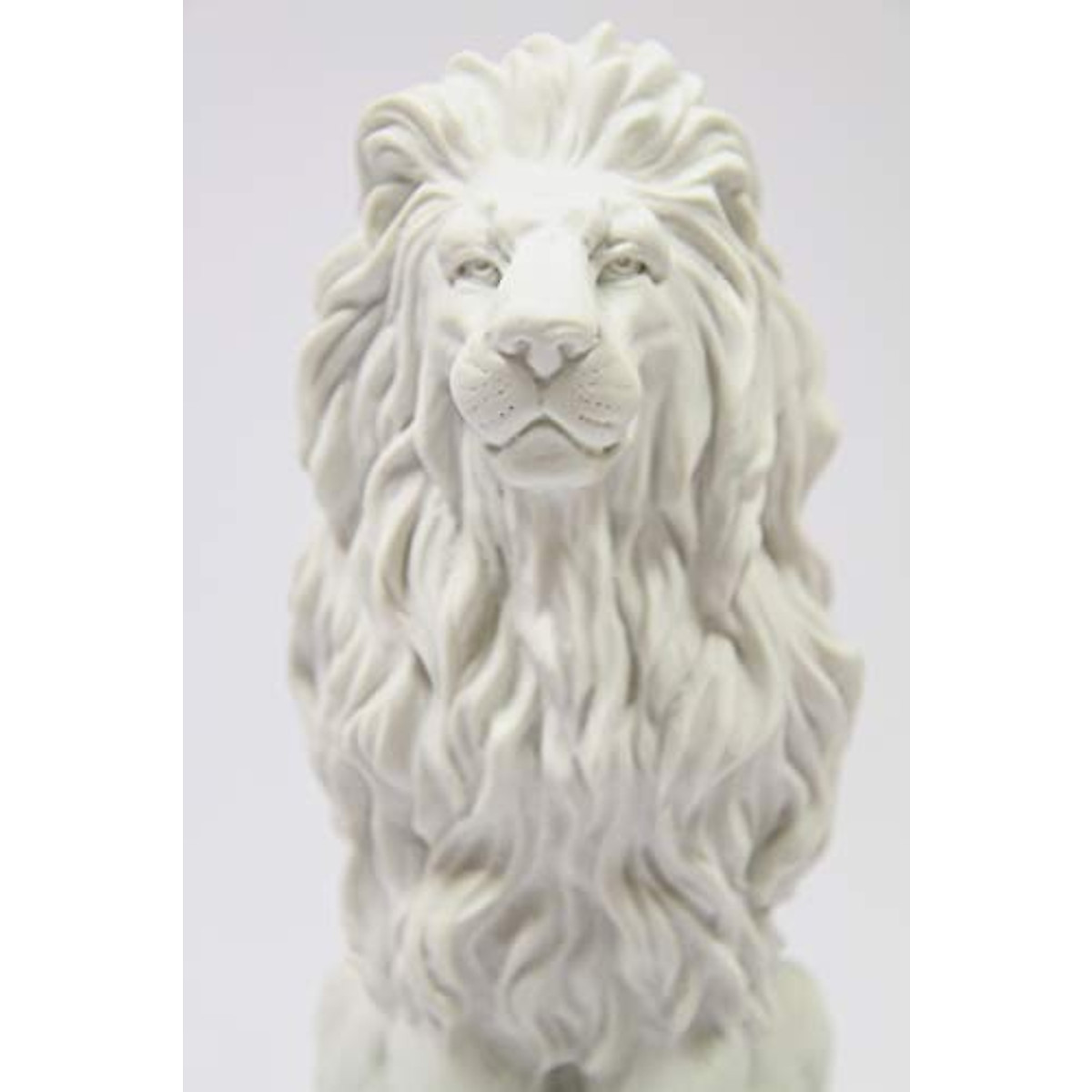 15" Sitting Down Aggressive Lion Statue Figurine Figure Vittoria Collection Made in Italy Indoor Outdoor Garden