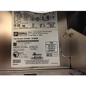 Zebra ZT41042-T010000Z ZT410 Industrial Thermal Transfer Table Top Printer, 203 DPI, Monochrome, With 10/100 Ethernet, Bluetooth 2.1, USB Host by Zebra (Renewed)