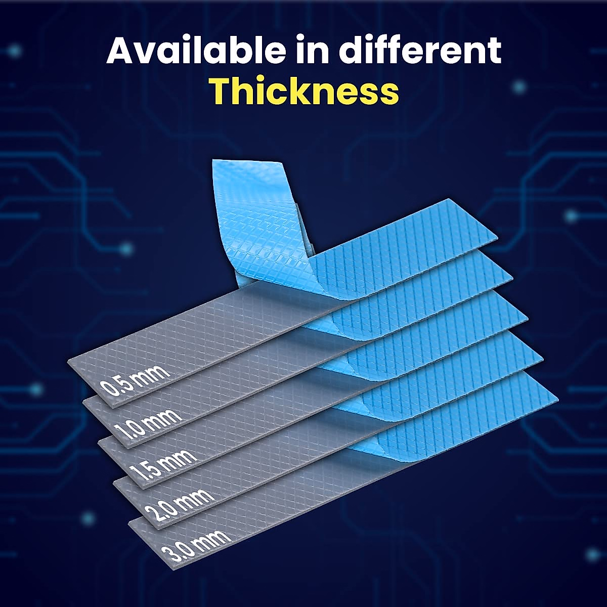 Gelid Solutions GP-Ultimate 15W- Thermal Pad 120x20x2.0mm. Excellent Heat Conduction, Ideal Gap Filler. Easy Installation.